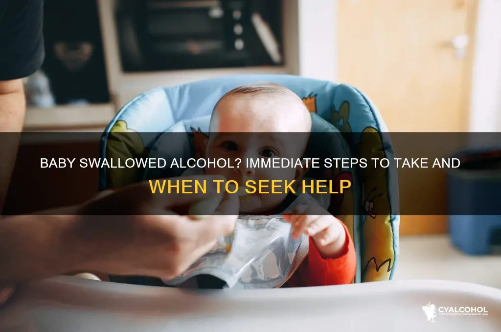 Baby Swallowed Alcohol? Immediate Steps To Take And When To Seek Help ...