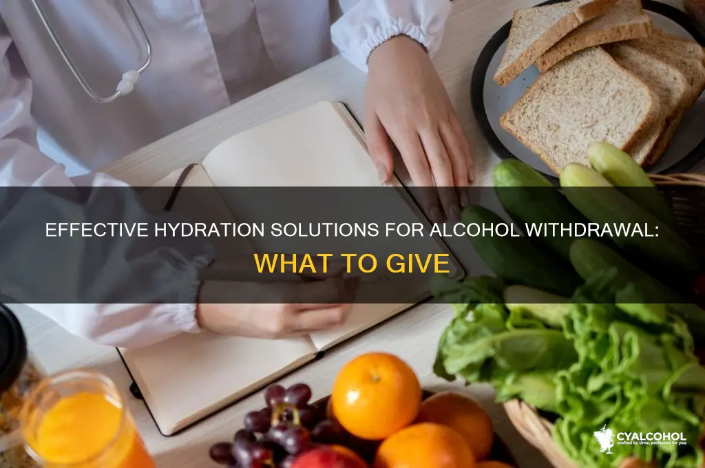 Effective Hydration Solutions For Alcohol Withdrawal: What To Give ...