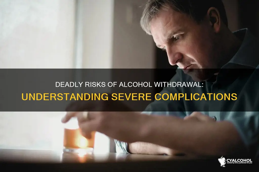 Deadly Risks Of Alcohol Withdrawal: Understanding Severe Complications ...