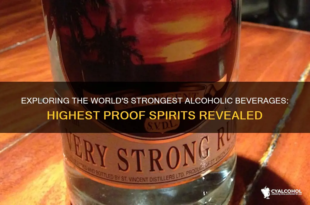 Exploring The World's Strongest Alcoholic Beverages: Highest Proof ...