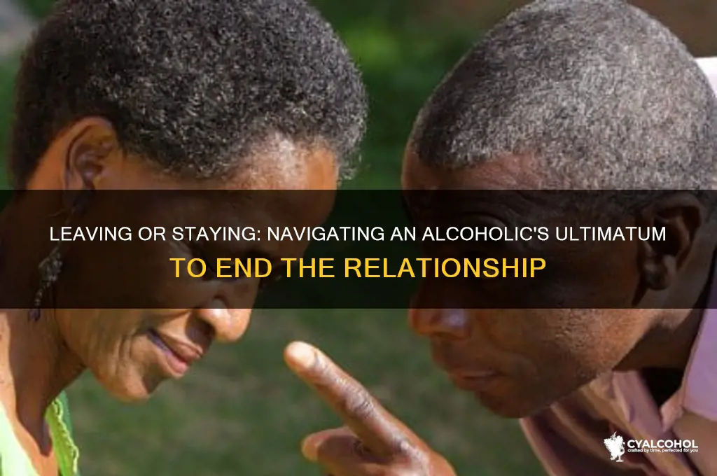 Leaving Or Staying: Navigating An Alcoholic's Ultimatum To End The ...