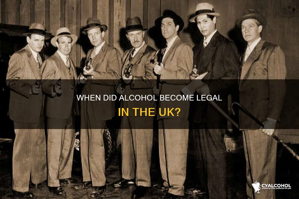 When Did Alcohol Become Legal In The Uk? | CyAlcohol