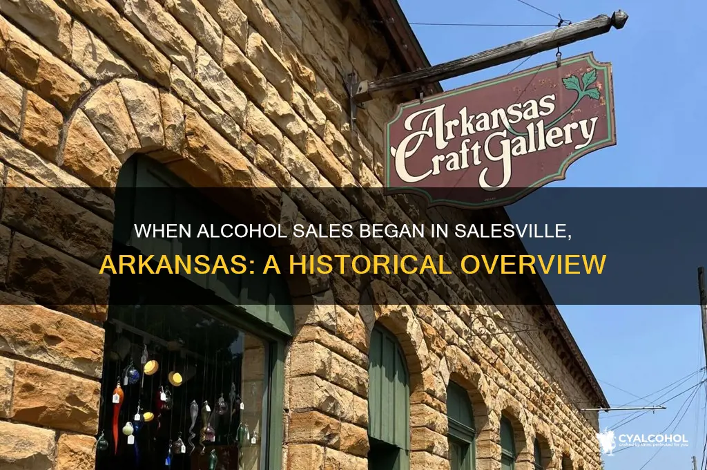 When Alcohol Sales Began In Salesville, Arkansas: A Historical Overview ...