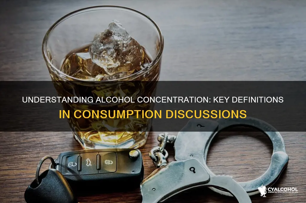 Understanding Alcohol Concentration: Key Definitions In Consumption ...
