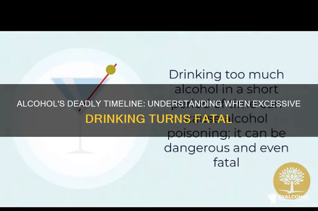 Alcohol's Deadly Timeline: Understanding When Excessive Drinking Turns ...