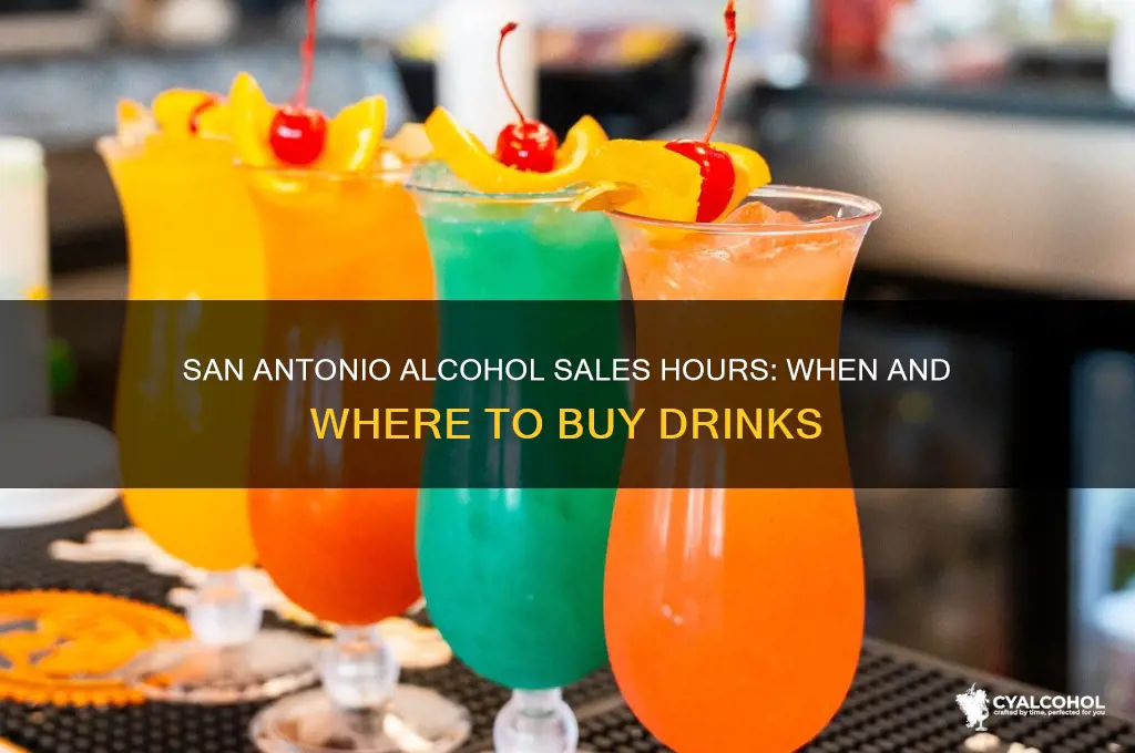 San Antonio Alcohol Sales Hours: When And Where To Buy Drinks | CyAlcohol