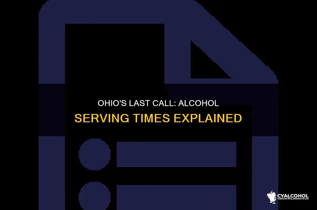 Ohio's Last Call: Alcohol Serving Times Explained | CyAlcohol