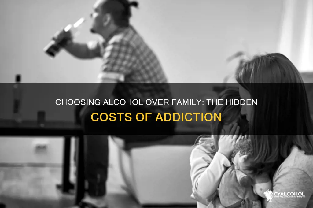 Choosing Alcohol Over Family: The Hidden Costs Of Addiction | CyAlcohol