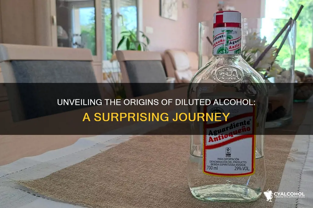 Unveiling The Origins Of Diluted Alcohol: A Surprising Journey | CyAlcohol