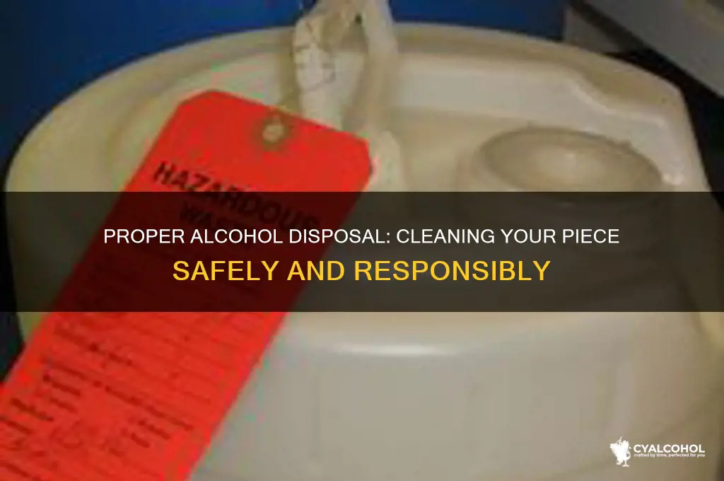 Proper Alcohol Disposal: Cleaning Your Piece Safely And Responsibly ...