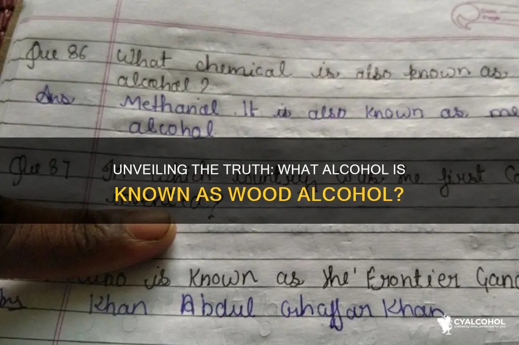 Unveiling The Truth: What Alcohol Is Known As Wood Alcohol? | CyAlcohol