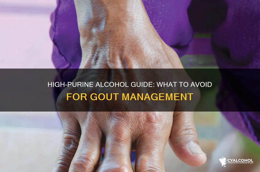 High-Purine Alcohol Guide: What To Avoid For Gout Management | CyAlcohol