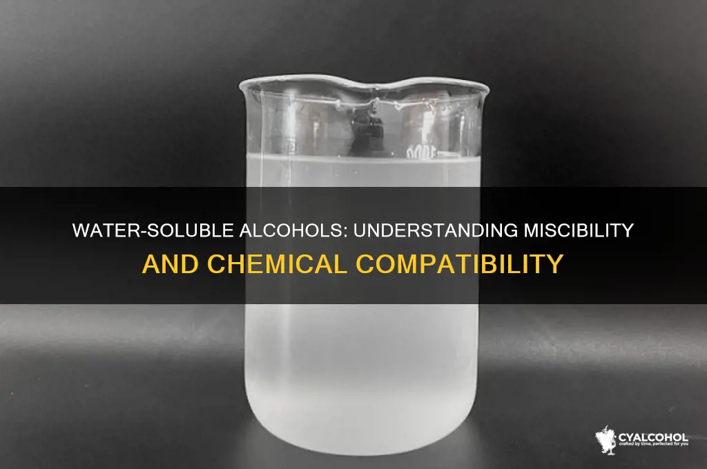 Water-Soluble Alcohols: Understanding Miscibility And Chemical ...