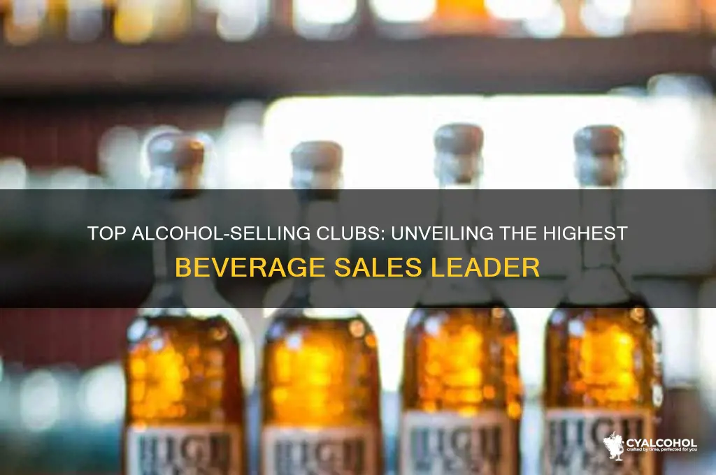 Top Alcohol-Selling Clubs: Unveiling The Highest Beverage Sales Leader ...