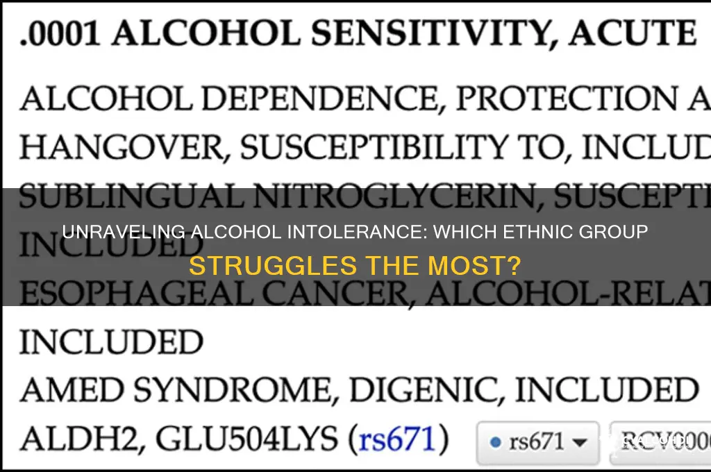 Unraveling Alcohol Intolerance: Which Ethnic Group Struggles The Most ...
