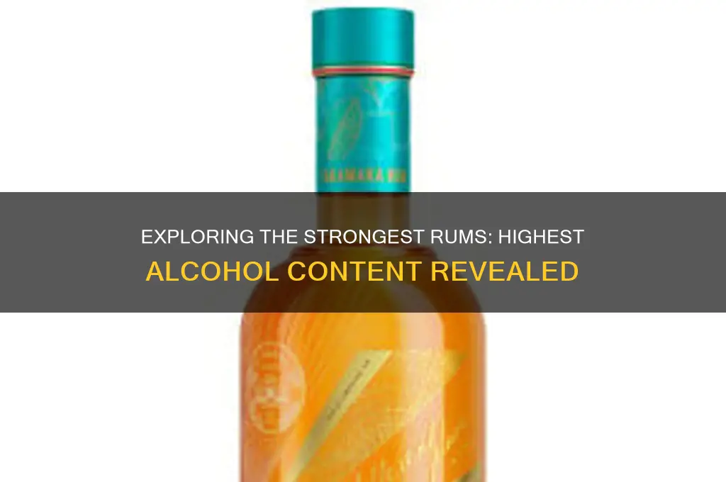 Exploring The Strongest Rums: Highest Alcohol Content Revealed | CyAlcohol
