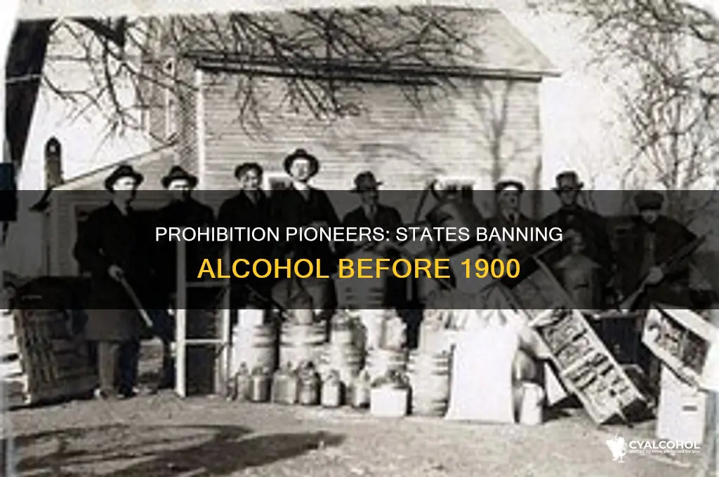 Prohibition Pioneers: States Banning Alcohol Before 1900 | CyAlcohol
