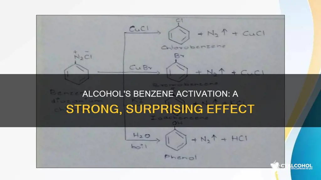 Alcohol's Benzene Activation: A Strong, Surprising Effect | CyAlcohol