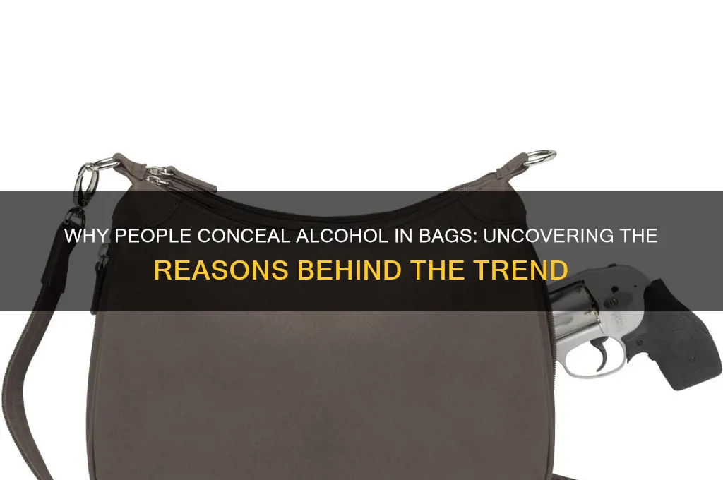 Why People Conceal Alcohol In Bags: Uncovering The Reasons Behind The ...