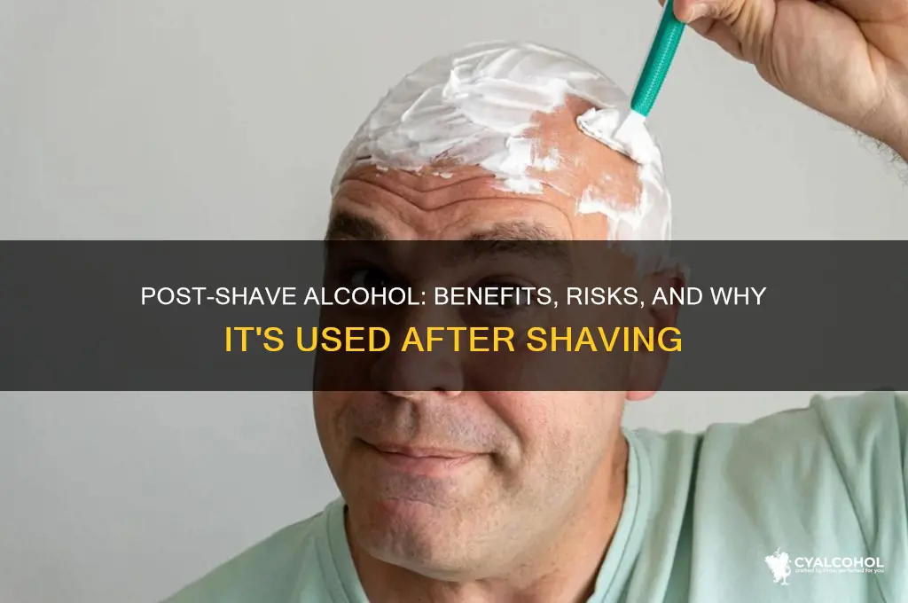 Post-Shave Alcohol: Benefits, Risks, And Why It's Used After Shaving ...