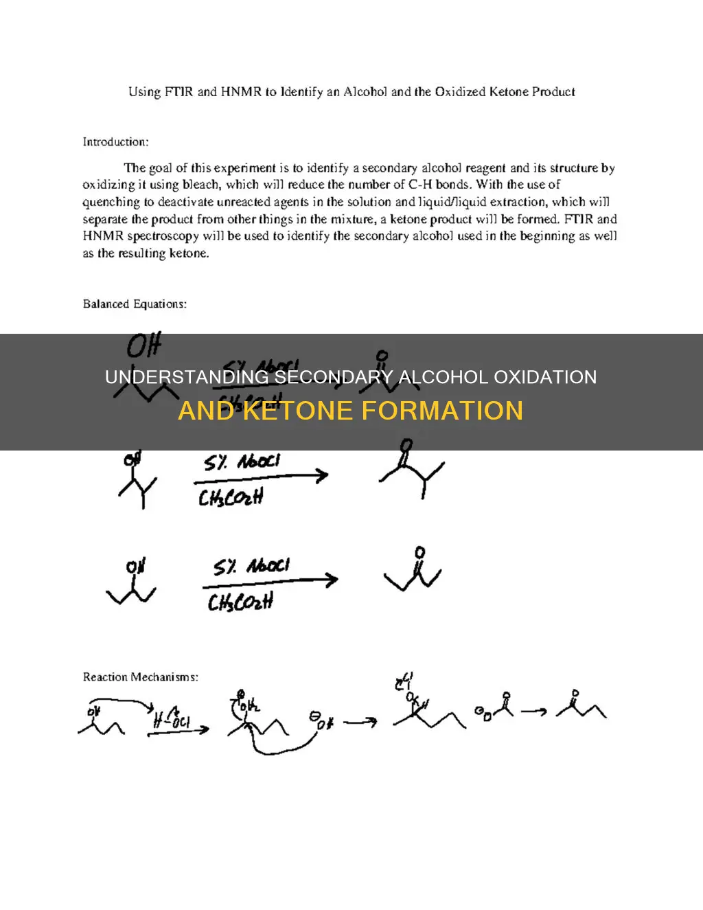 Understanding Secondary Alcohol Oxidation And Ketone Formation | CyAlcohol