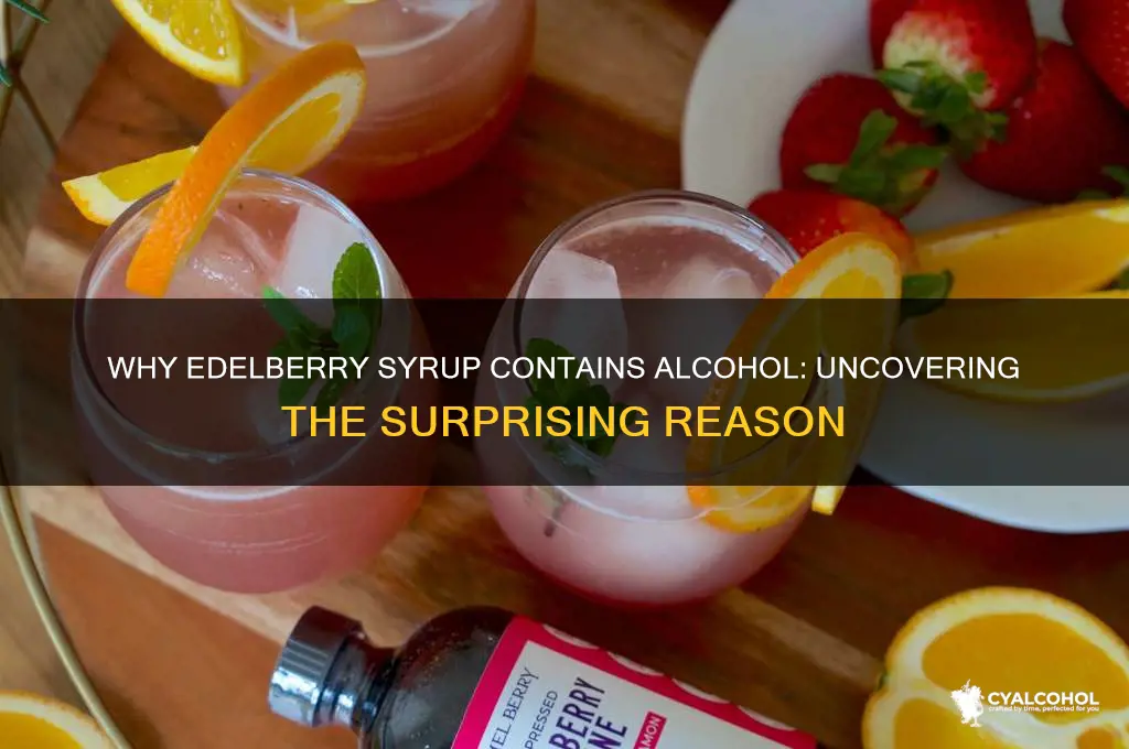 Why Edelberry Syrup Contains Alcohol: Uncovering The Surprising Reason ...