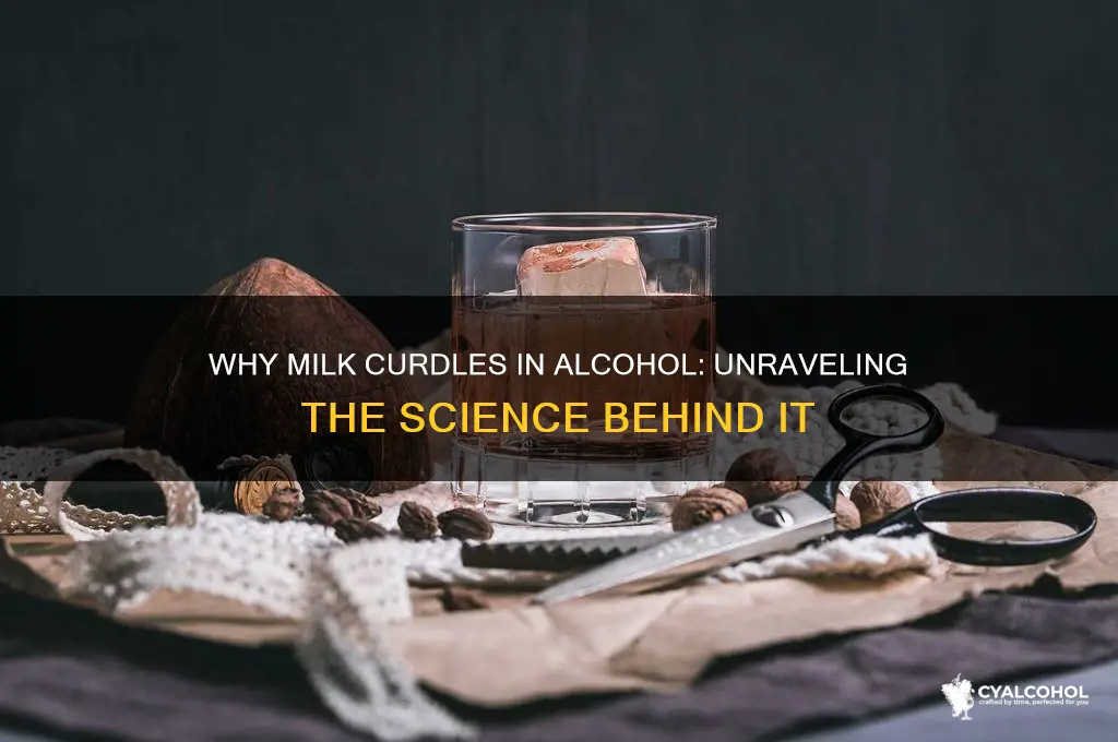 Why Milk Curdles In Alcohol: Unraveling The Science Behind It | CyAlcohol