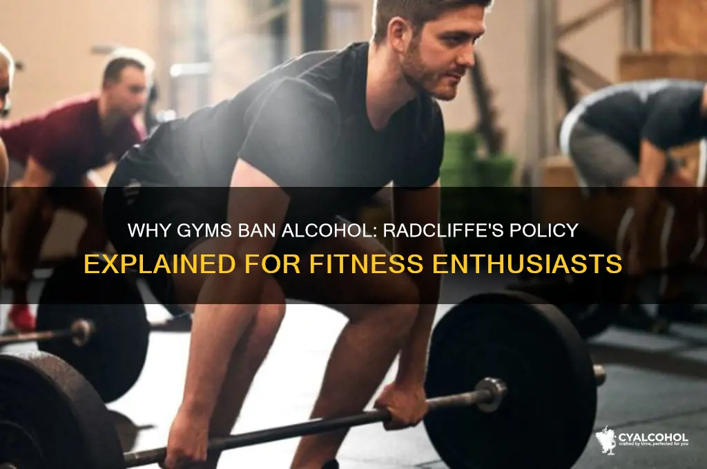 Why Gyms Ban Alcohol: Radcliffe's Policy Explained For Fitness ...