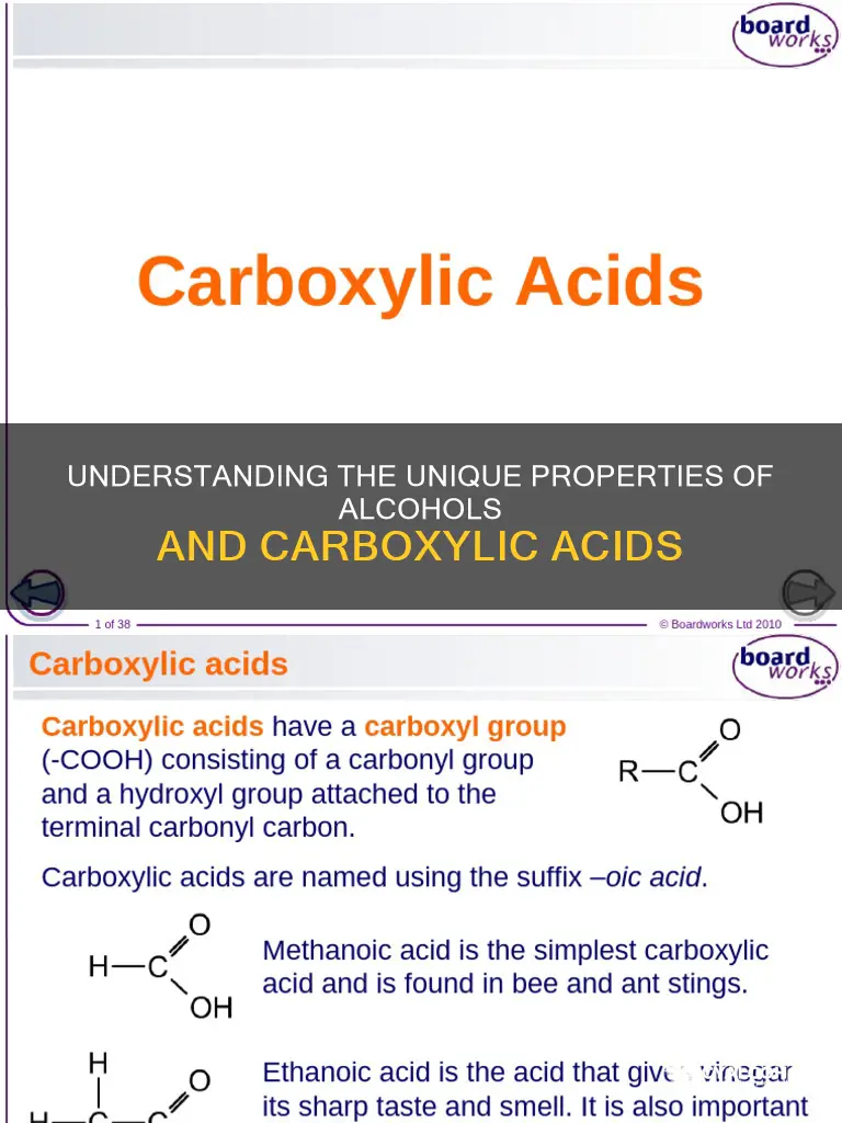Understanding The Unique Properties Of Alcohols And Carboxylic Acids ...
