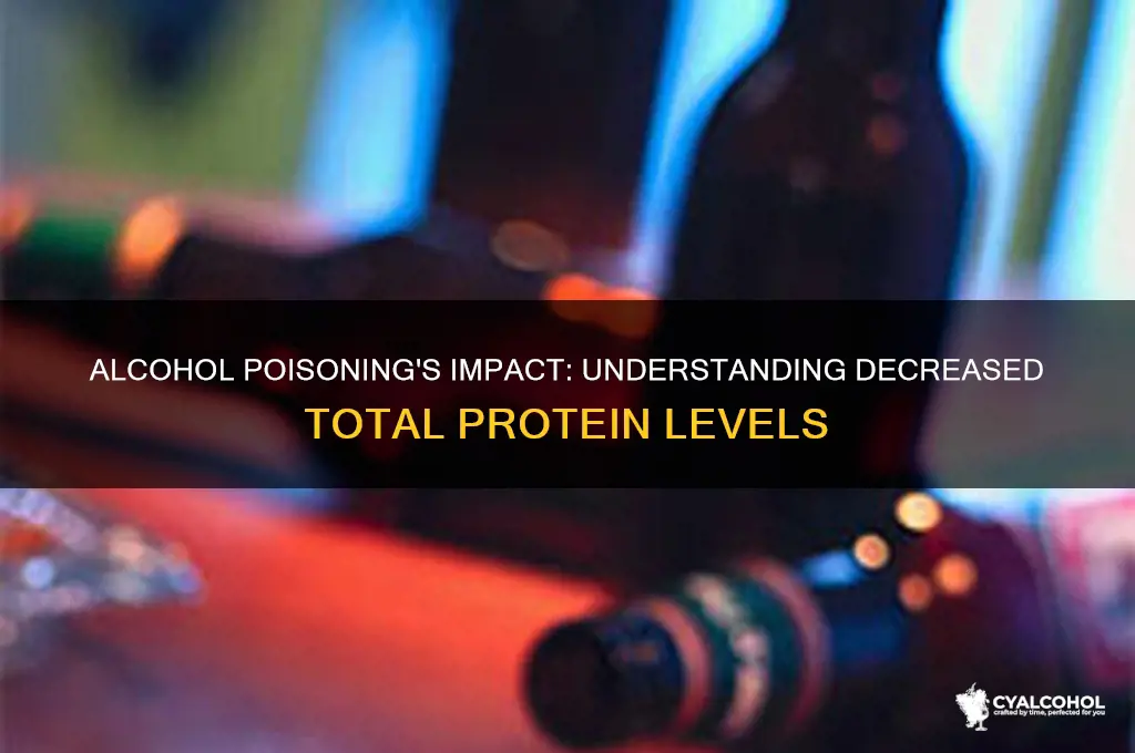 Alcohol Poisoning's Impact: Understanding Decreased Total Protein ...