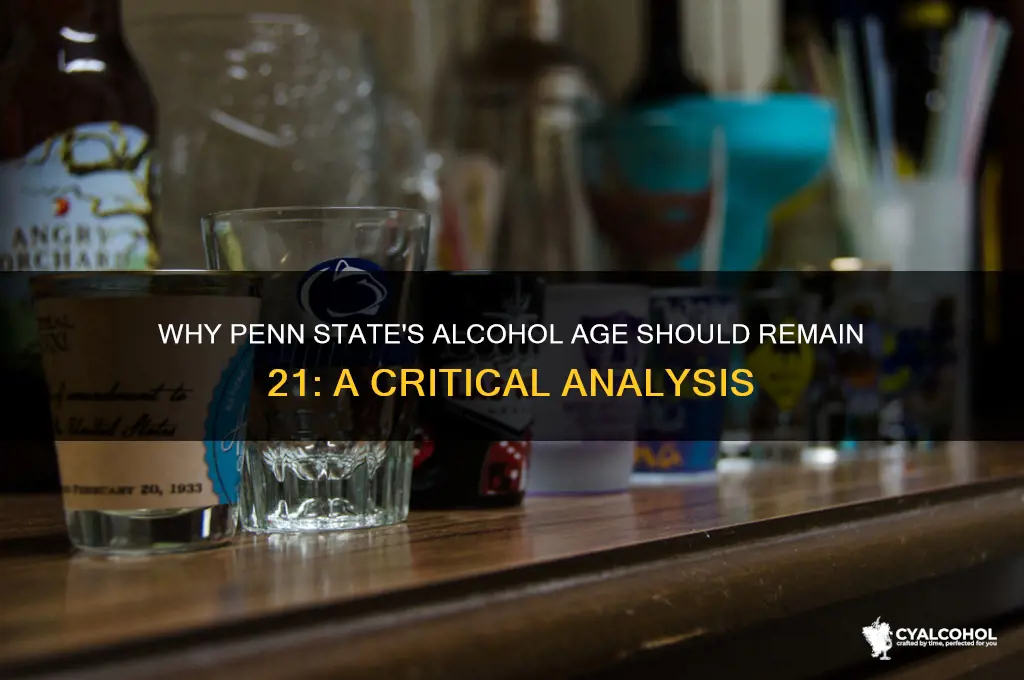 Why Penn State's Alcohol Age Should Remain 21: A Critical Analysis ...