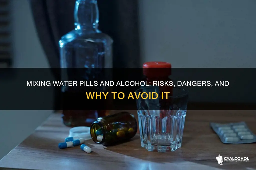 Mixing Water Pills And Alcohol: Risks, Dangers, And Why To Avoid It ...